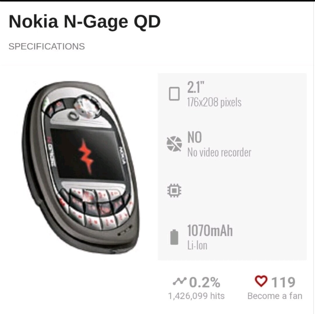 NOKIA N GAGE QD GAMING HP JADUL LANGKA HP GAMER LEGENDARIS 100% ...