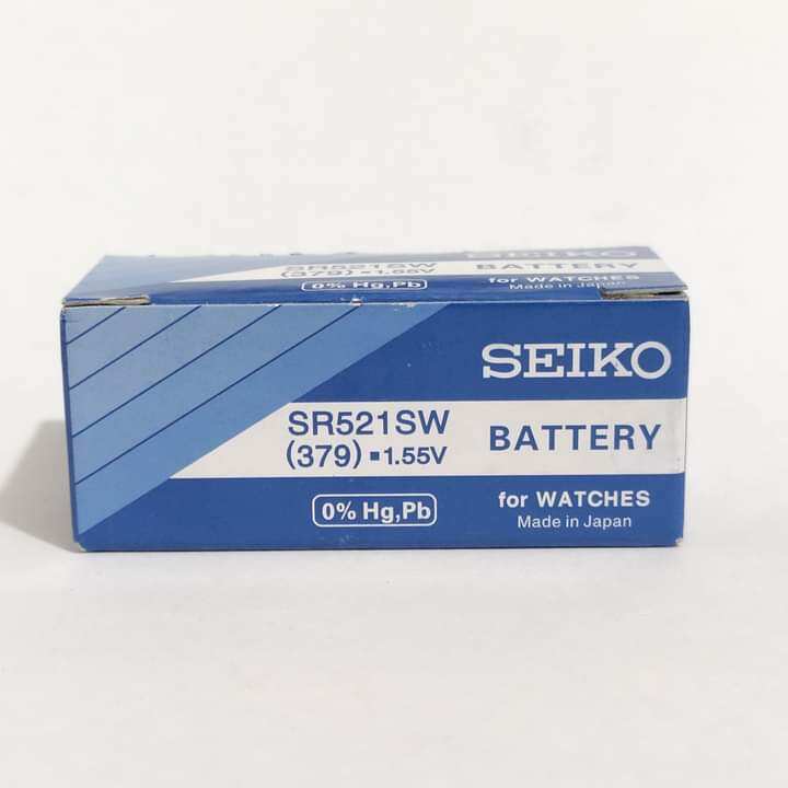 Original batu Battery Batrei Seiko SR 521 SW Seiko 379 SeikoJapan ...