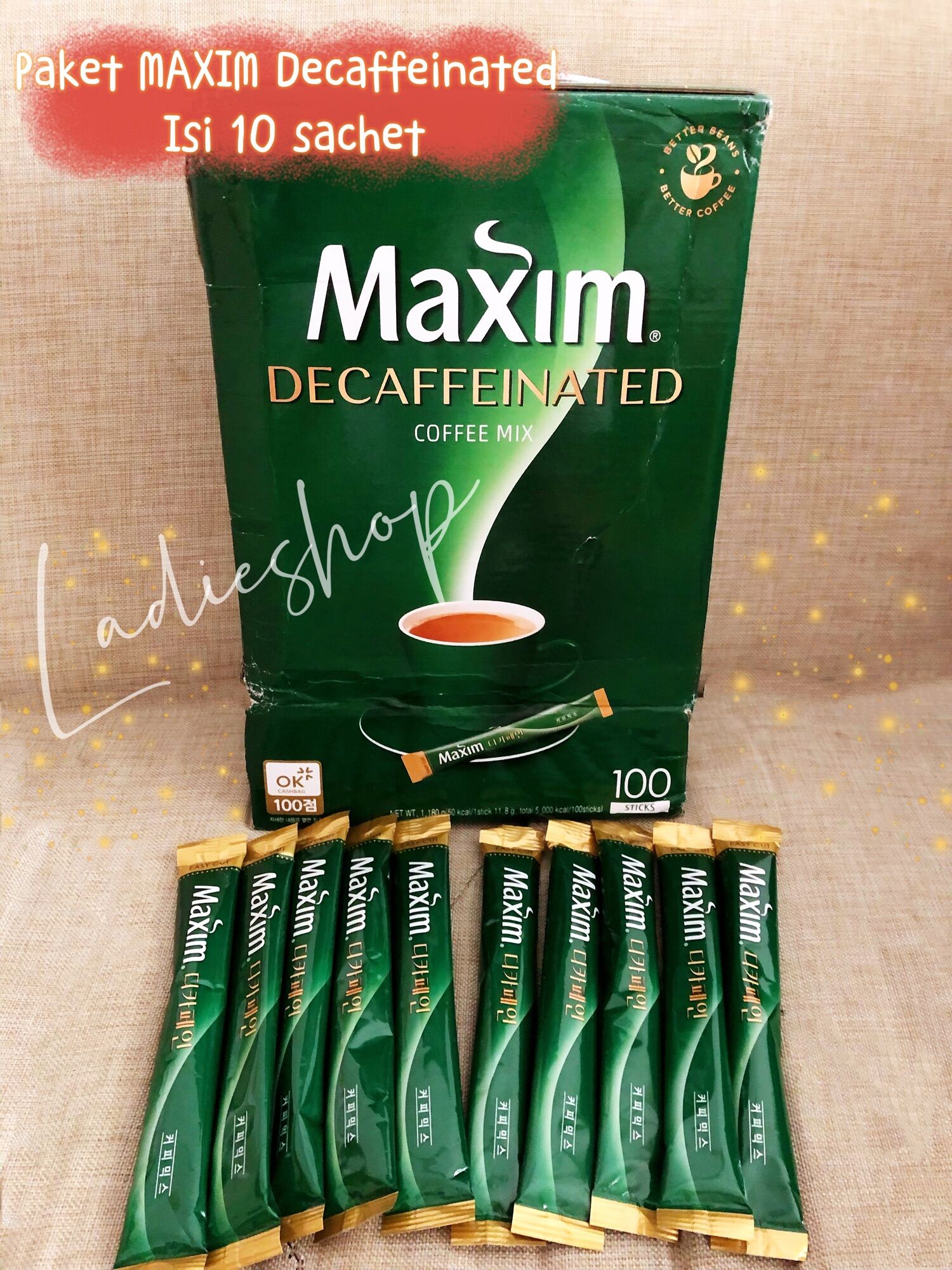 Paket Maxim Kopi Decaffeinated isi 10 sachet | Lazada Indonesia