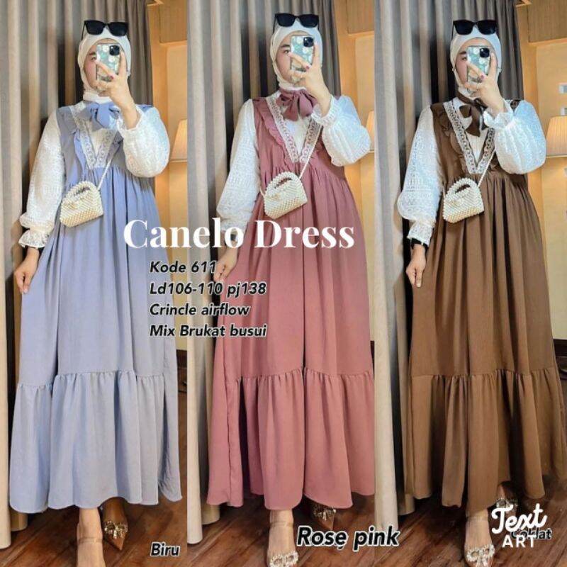 canelo dress keterangan ada dipicture label madani harga | Lazada Indonesia