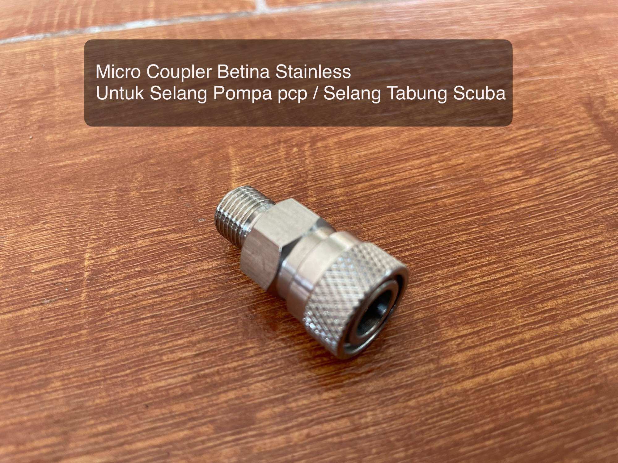 Mini Kopler betina - Micro Coupler betina stainless - Kopler selang ...