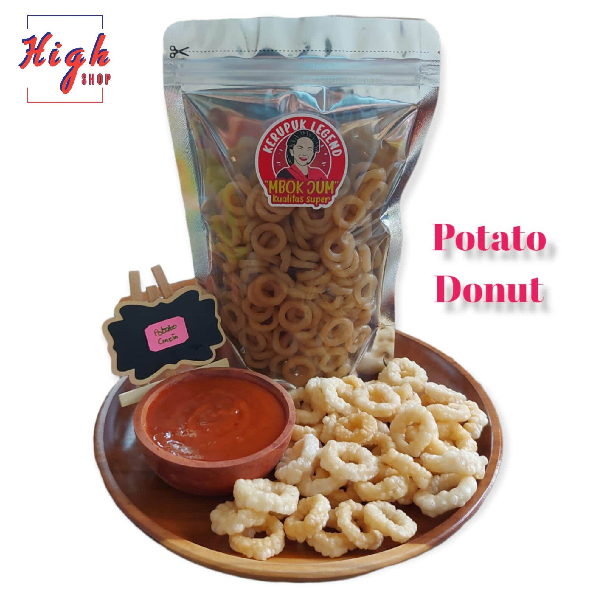 Kerupuk Mentah Kerupuk Kentang Bentuk Donut Potato Donut Krupuk Kering ...