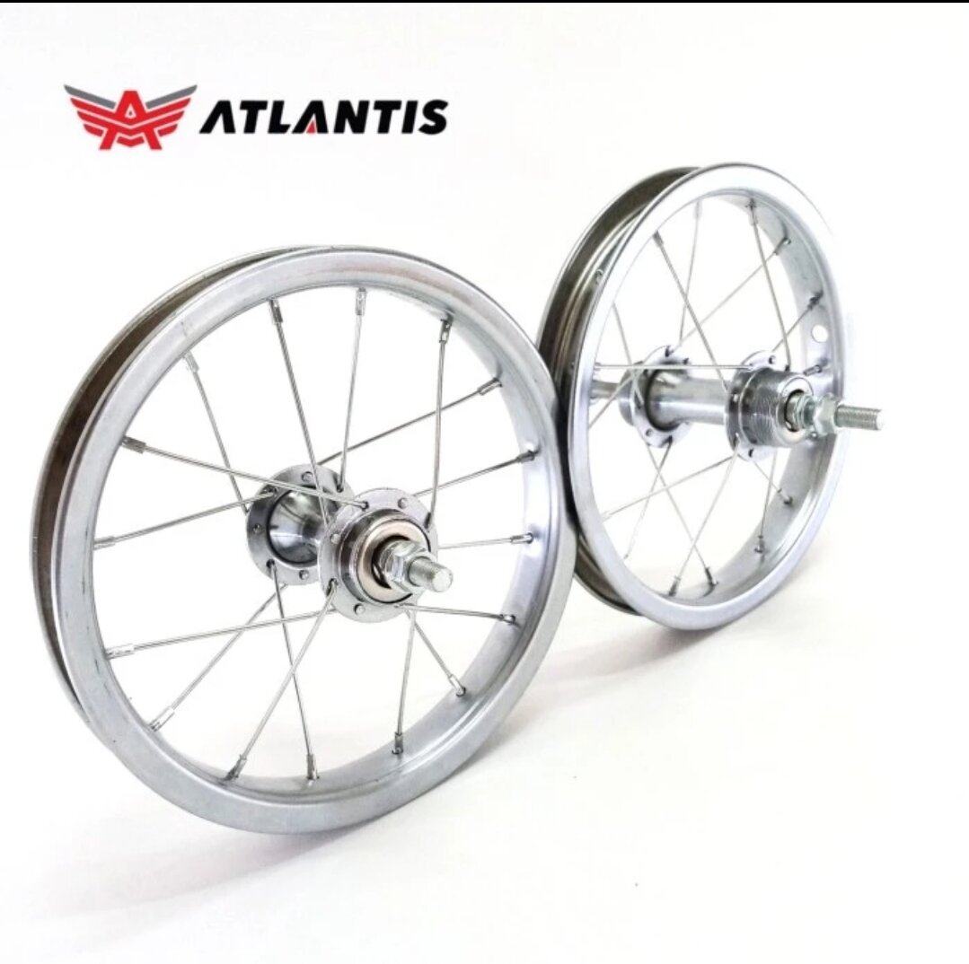 RODA VELG SEPEDA ANAK WHEELSET 12 INCH MINI BMX GEROBAK DEPAN BELAKANG ...