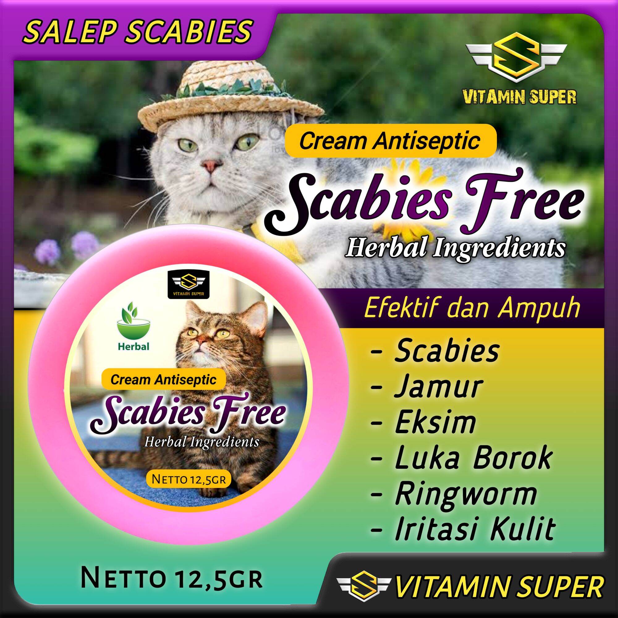 Salep Cream Scabies Free Obat Scabies, Jamur, Eksim, Luka Borok ...