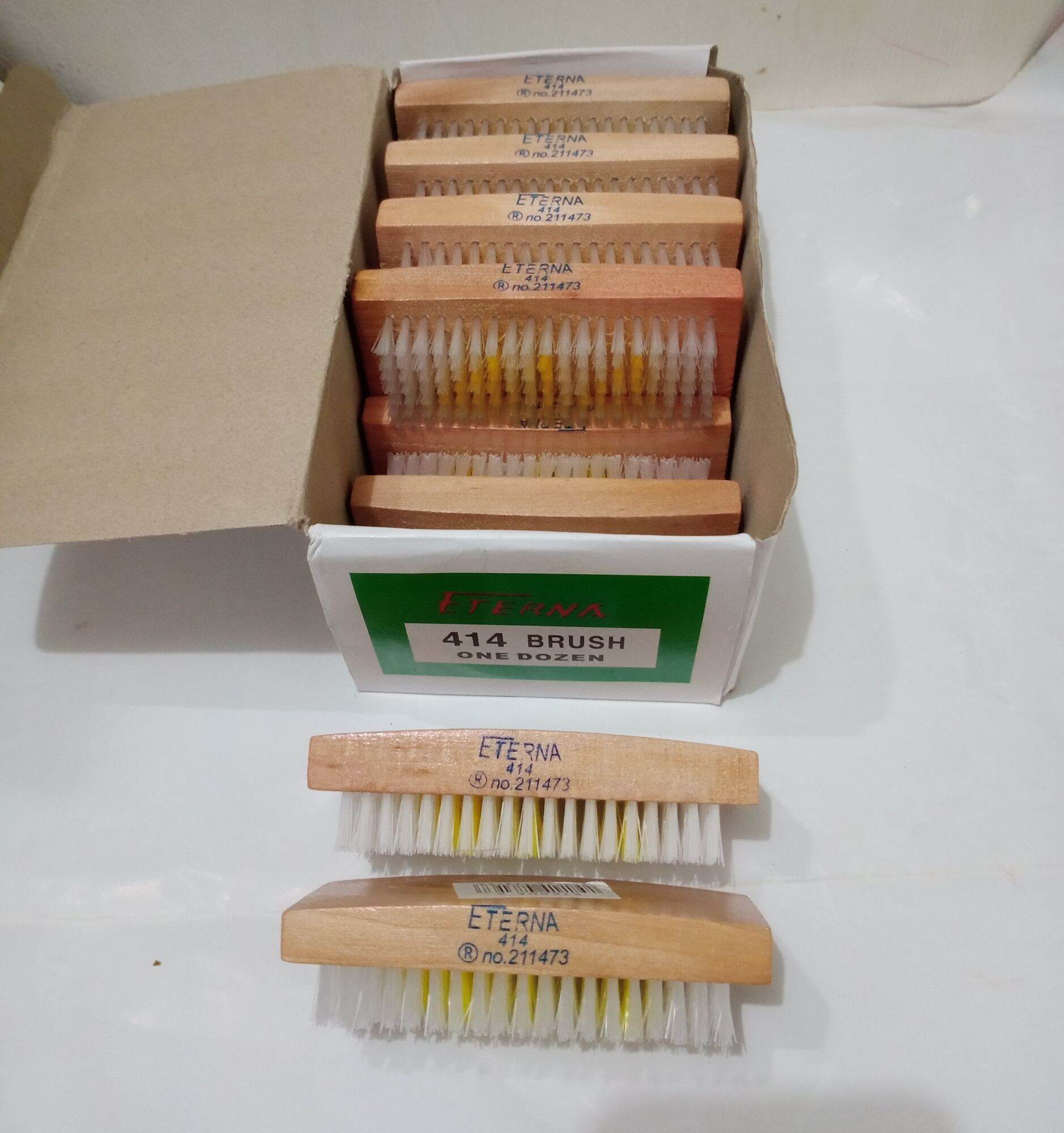12 pcs [ 1 lusin ] sikat kayu eterna 414 sikat baju, sikat lantai ...