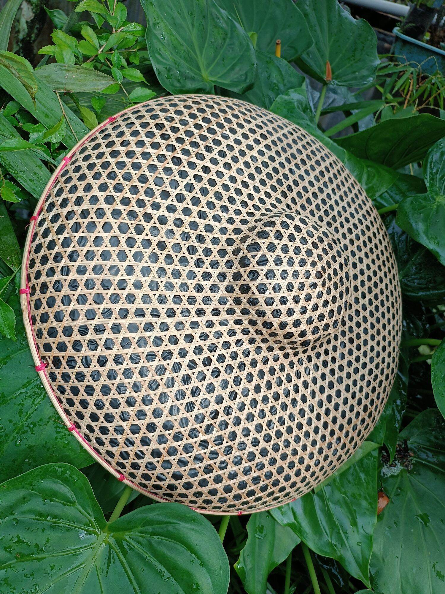 topi petani topi 45cm bambu caping bambu tapi anyaman bambu | Lazada ...