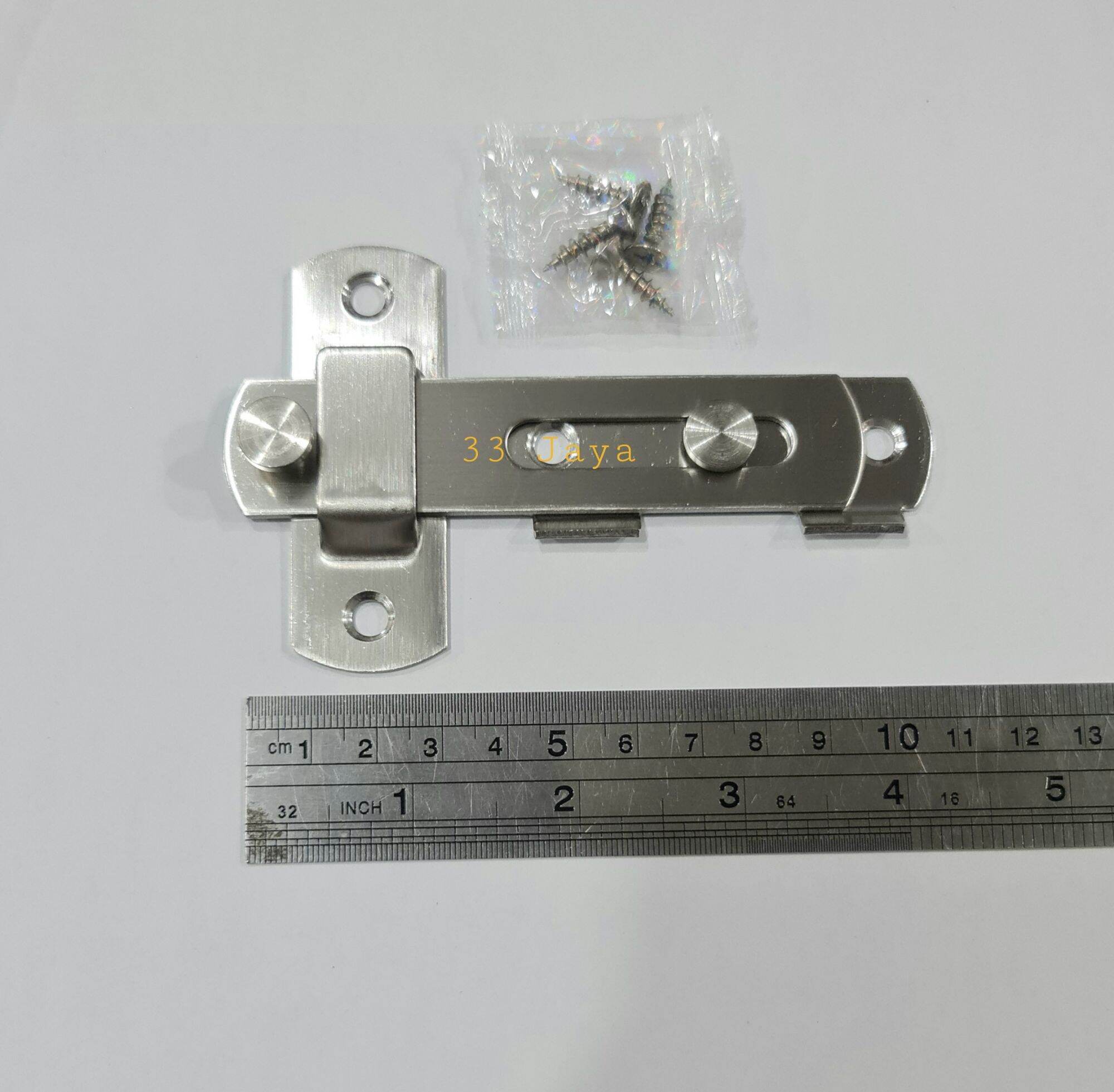 Grendel Pintu Sliding Lurus Besar 10 cm Stainless Steell | Lazada Indonesia