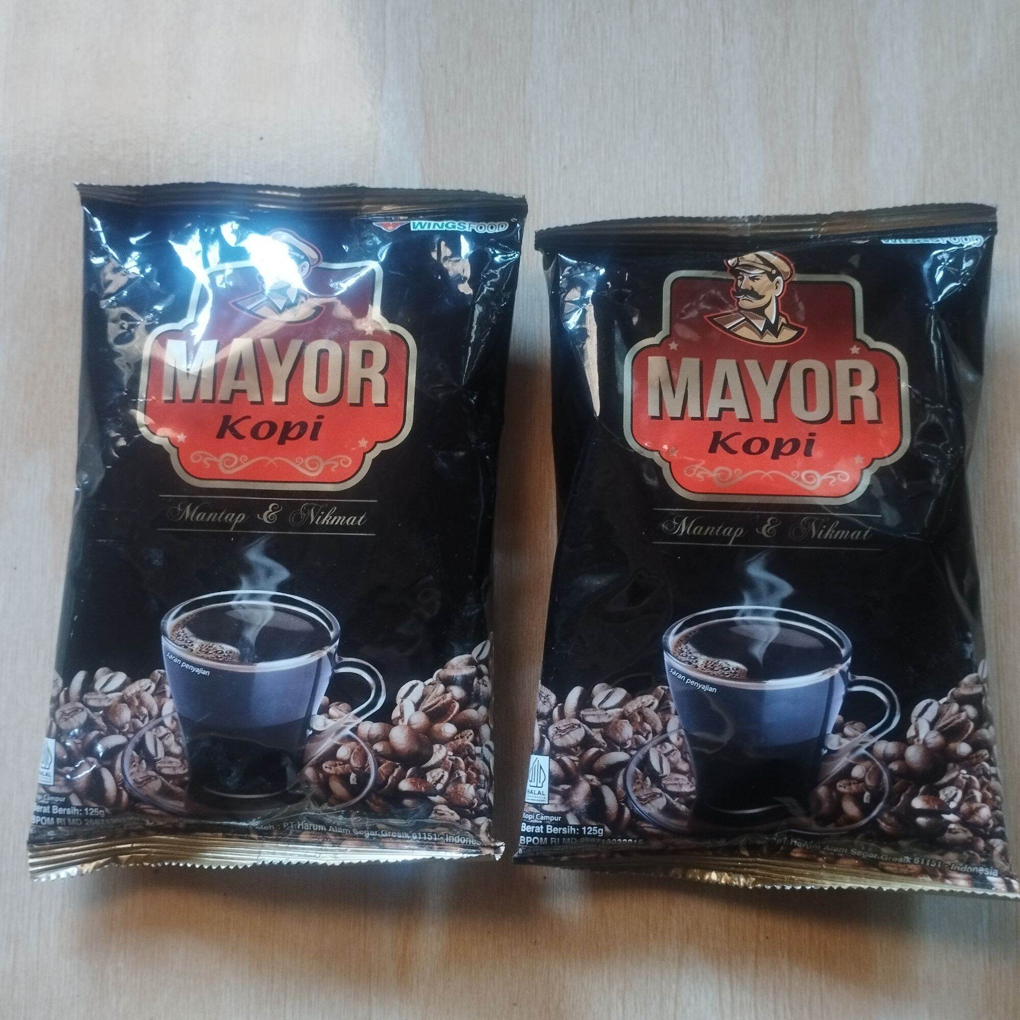 Mayor Kopi 129g Kopi Bubuk Berkualitas dengan Aroma & Rasa Khas ...