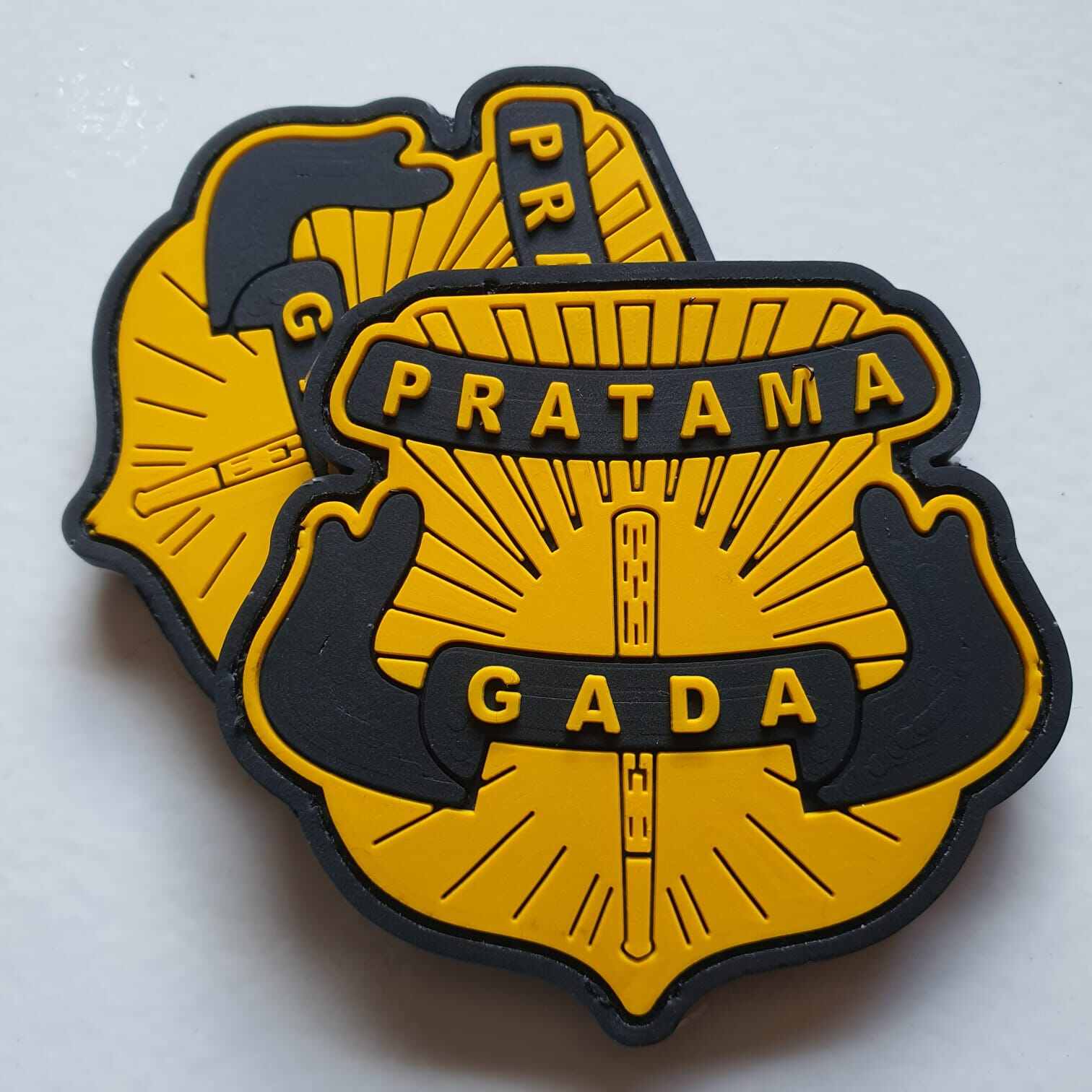 patch rubber logo gada pramata scurity satpam - rubber patch logo ...