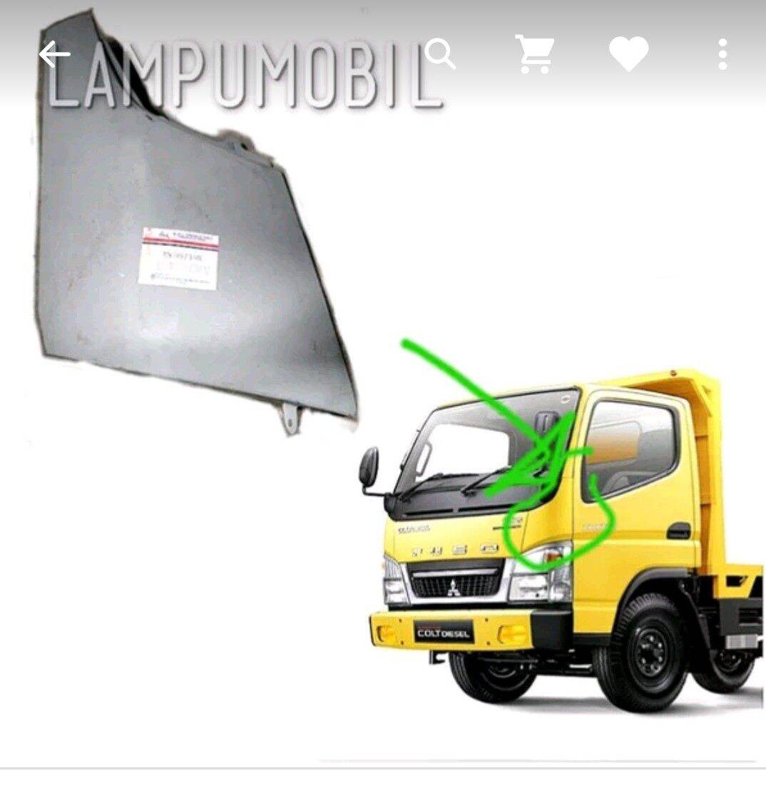 Plat pipi sudut ori Mitsubishi Canter ps110/125 panel corner | Lazada ...