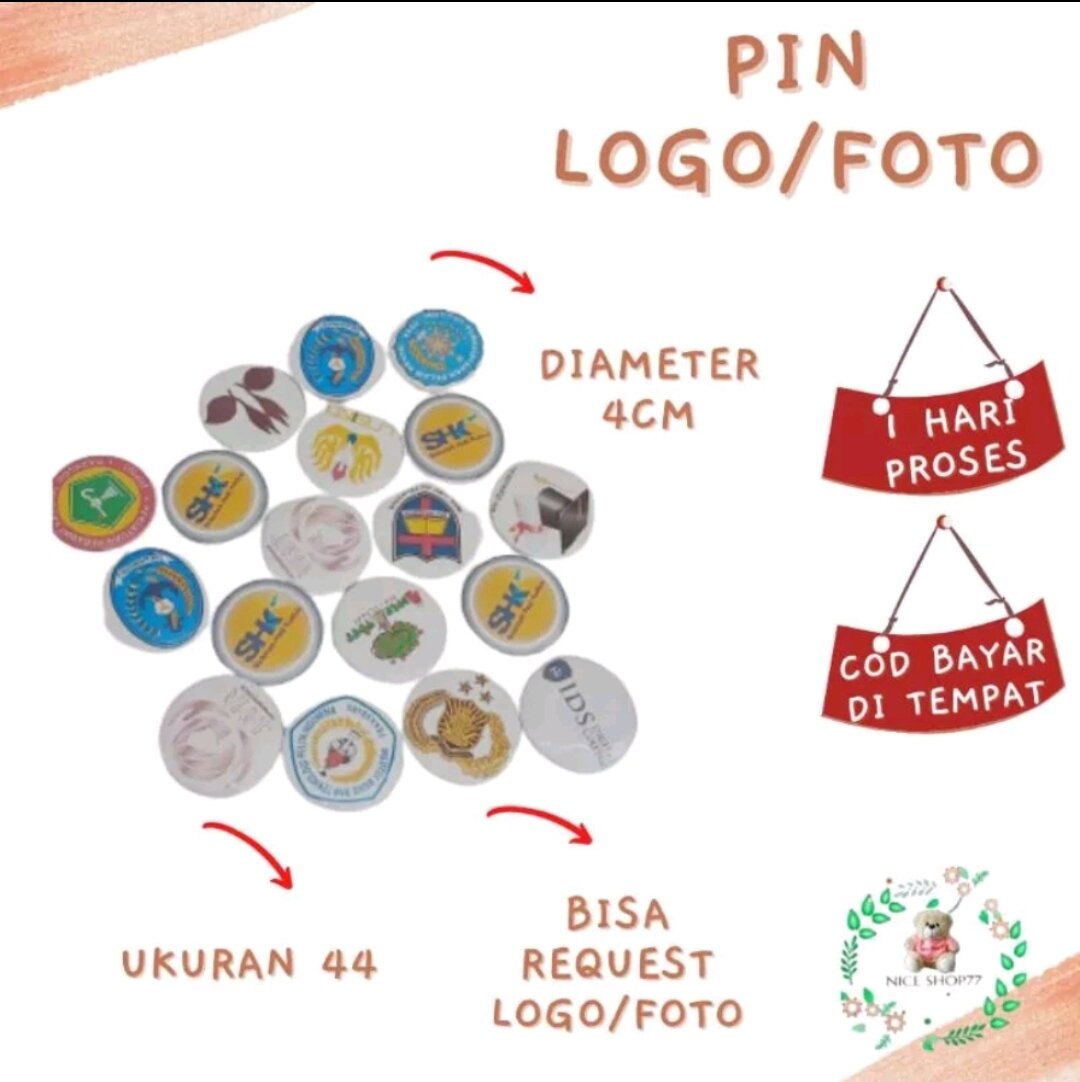 Pin Logo 44mm | Lazada Indonesia