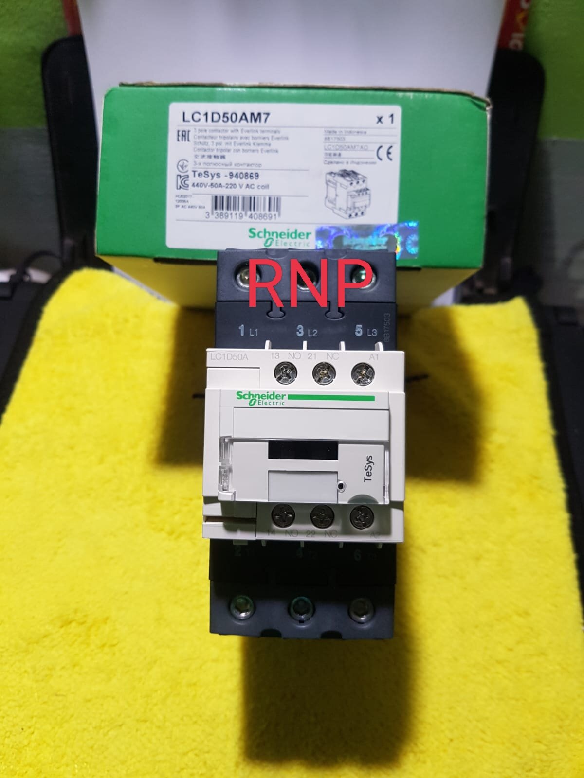 schneider kontaktor 3 pole LC1D50M7 AC1 80A, AC3 50A original | Lazada ...
