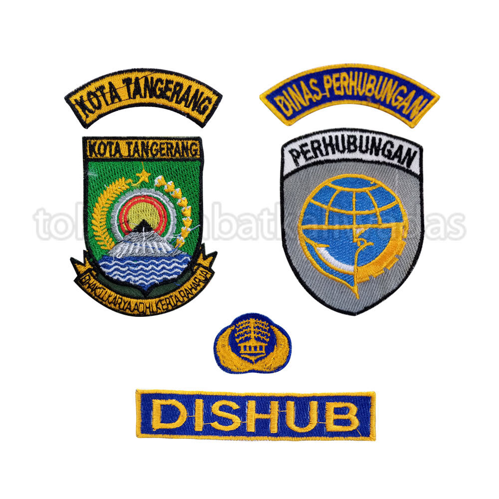 ATRIBUT DISHUB KOTA TANGERANG BORDIR SET | Lazada Indonesia