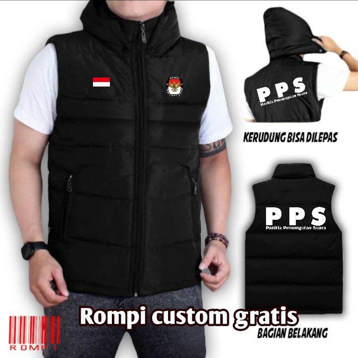 Jaket Rompi PPS(Panitia Pemungutan Suara)Jaket custom gratis | Lazada ...