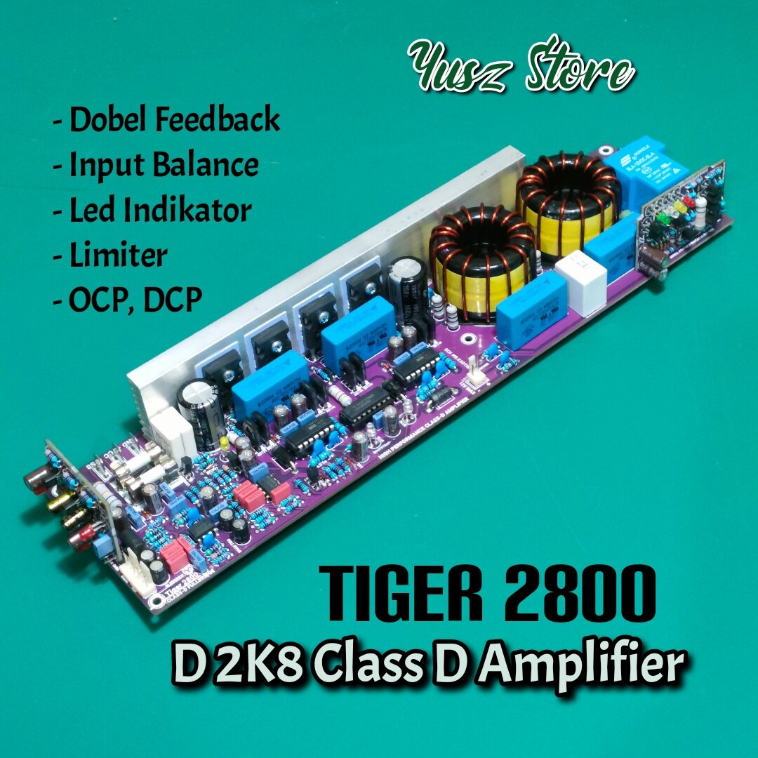 Kit Class D Tiger 2800 D2k8 Fullbridge Power Amplifier 2800w | Lazada ...