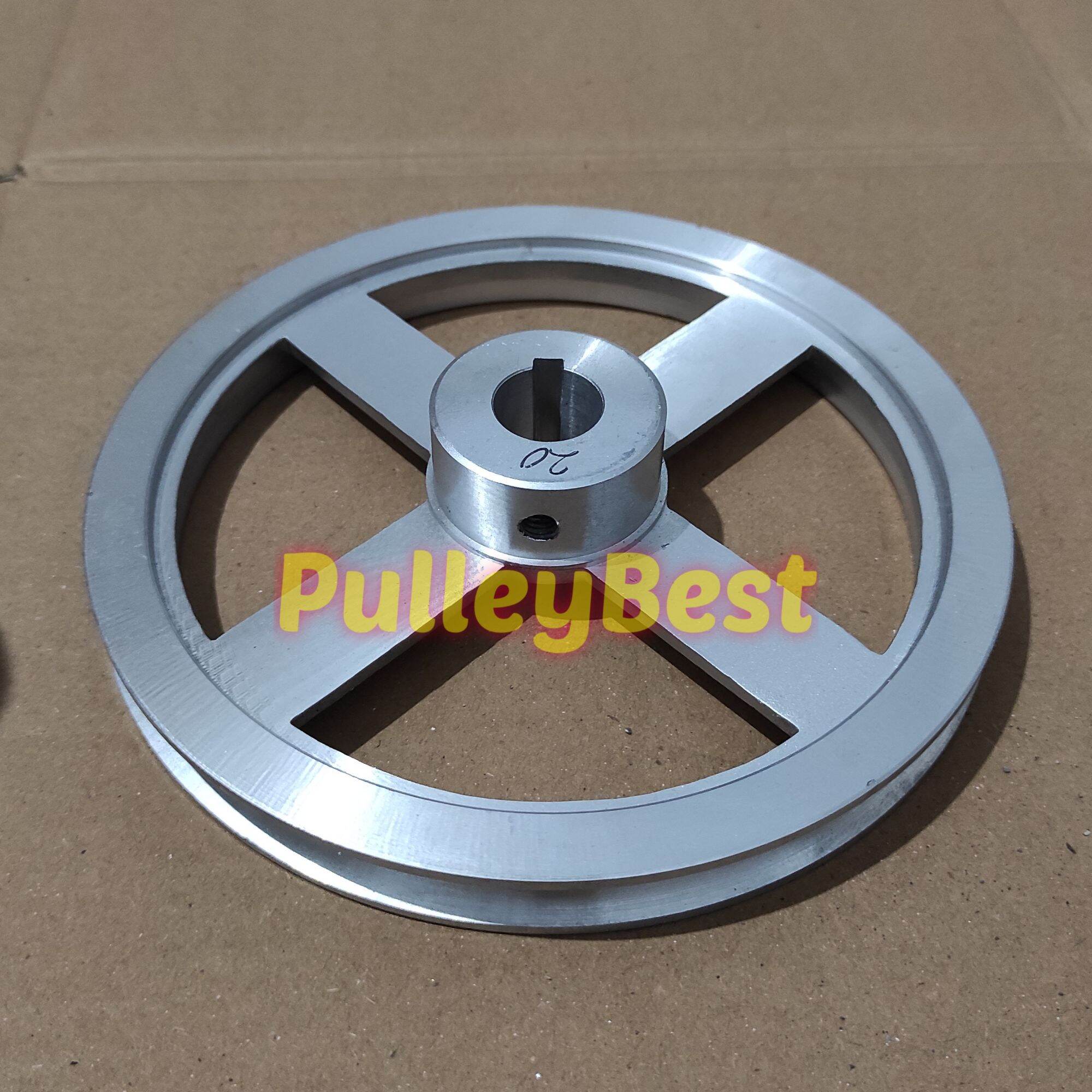 Pulley pully 8 inch as 20 mm jalur A1 / poly pully alumunium | Lazada ...