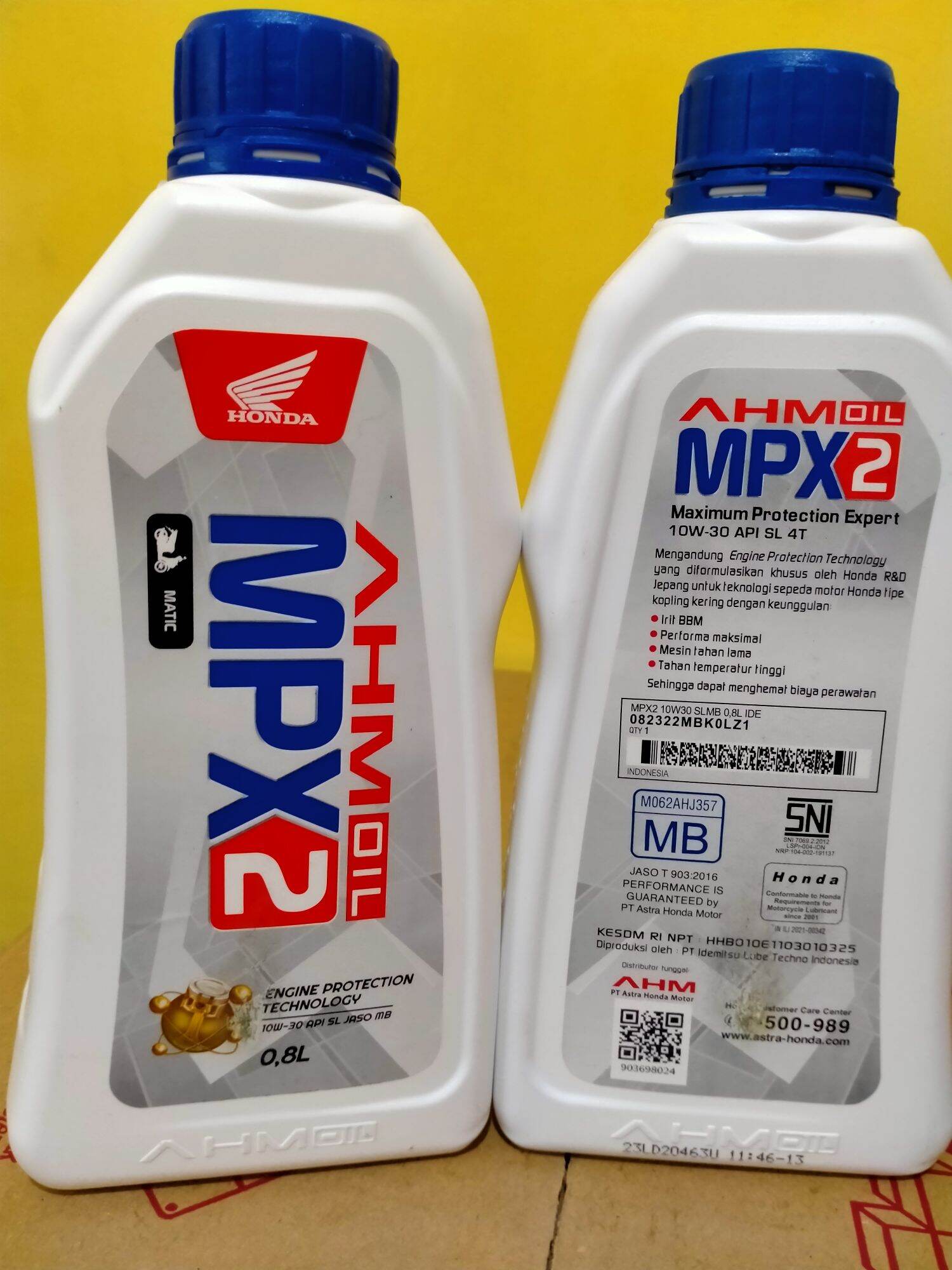 AHM OIL MPX2 FOR MATIC SAE 10W-30/ 0.8L | Lazada Indonesia