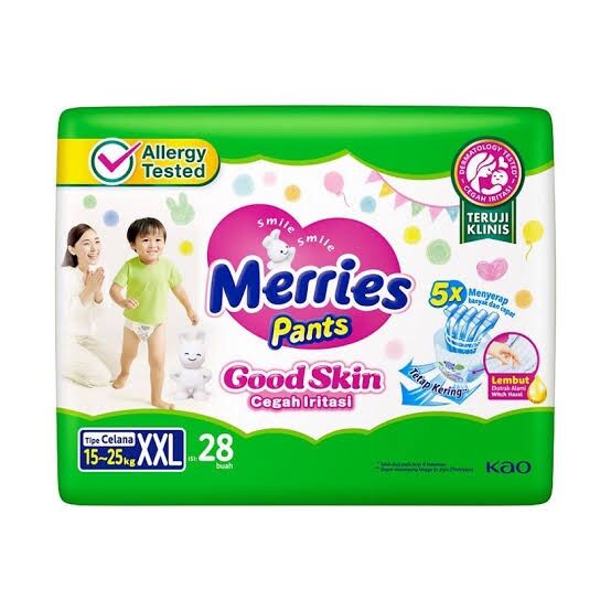 Merries Good Skin Ukuran XXL28 (15-25kg) | Lazada Indonesia