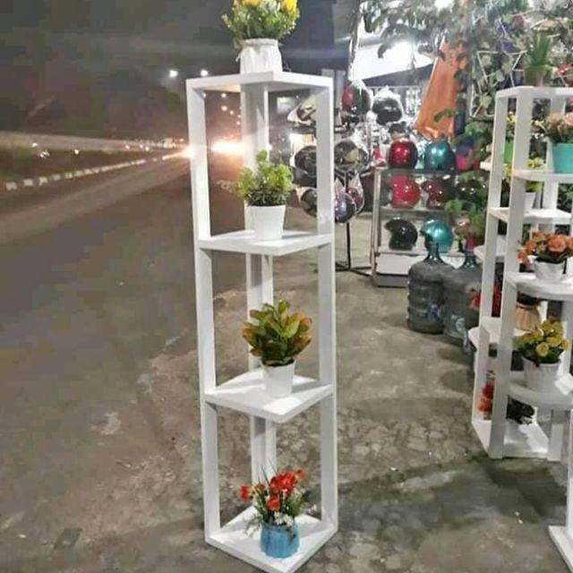 Rak Bunga Sudut Ruang Tamu / Rak susun | Lazada Indonesia