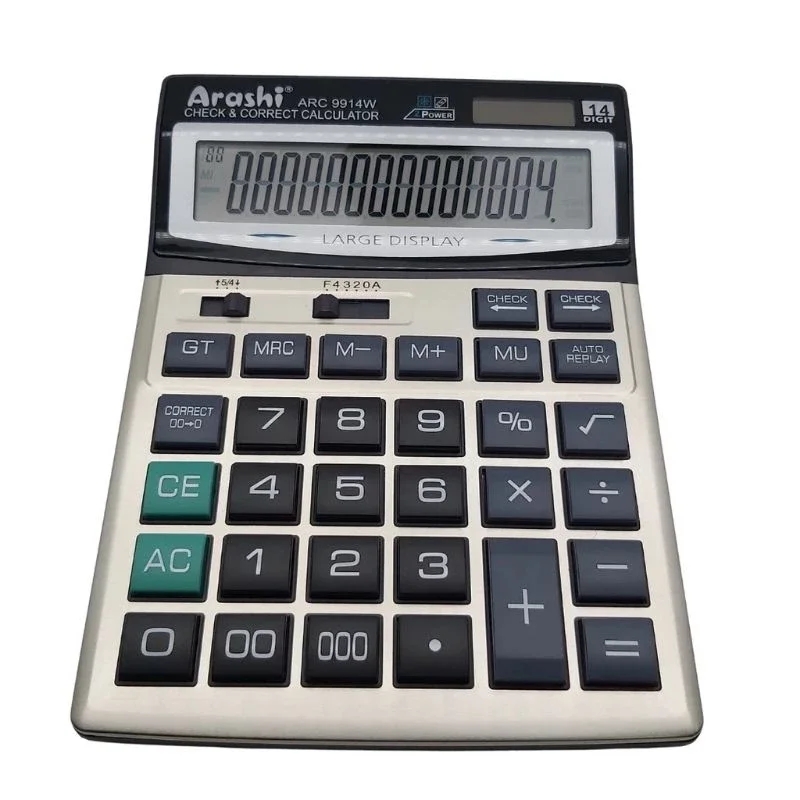 Arashi Kalkulator arc 9914 W | Calculator Dagang 14 digit | Check ...