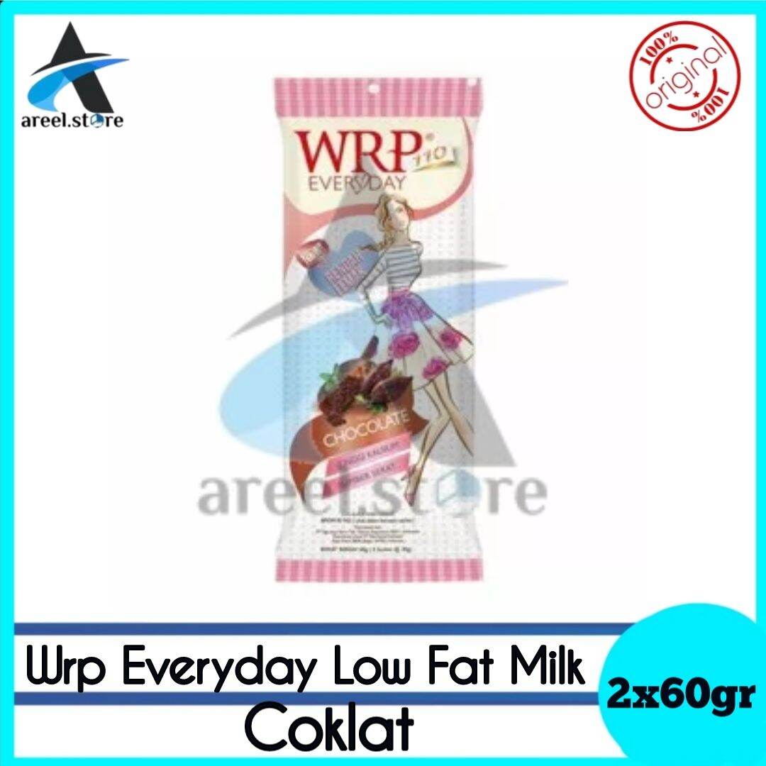 SUSU WRP EVERYDAY LOW FAT MILK 110 kalori rasa COKLAT & VANILA 60gr ...