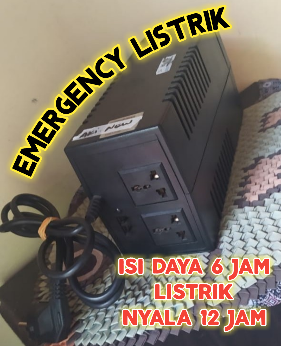 ALAT EMERGENCY DAYA 650 / LISTRIK DARURAT / EMERGENCY LISTRIK / ALAT ...