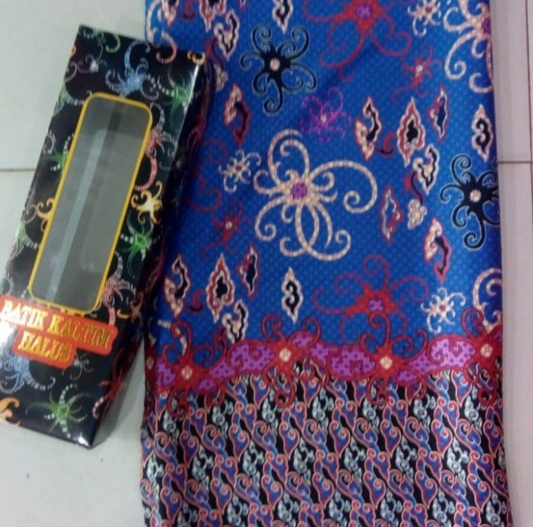 kain batik dayak Kalimantan bahan semisutra SS07 | Lazada Indonesia