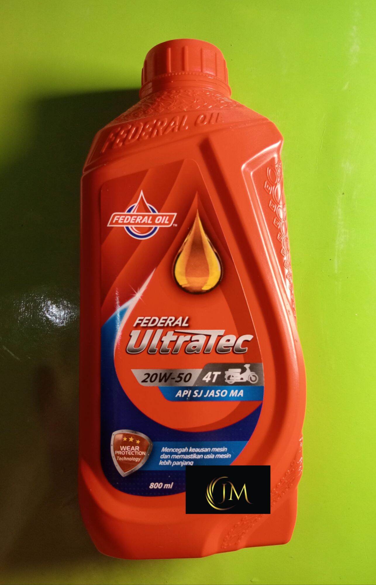 oil federal ultratec 800Ml SAE 20w-50 motor bebek 4T merah 0,8 100 ...