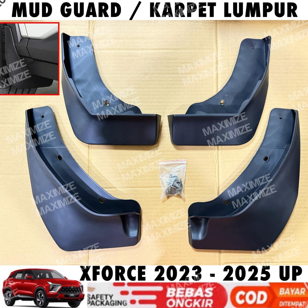 Mud Guard Xforce X Force 2023 2024 2025 Up Karpet Lumpur Hitam | Lazada ...