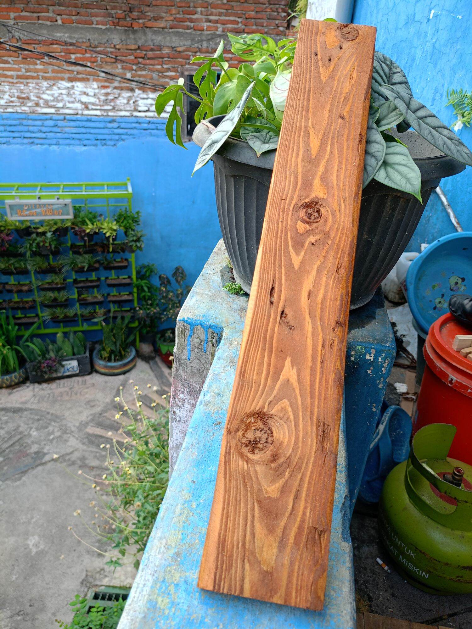 papan ambalan kayu jati Belanda vinising water based walnut brown 50 cm ...