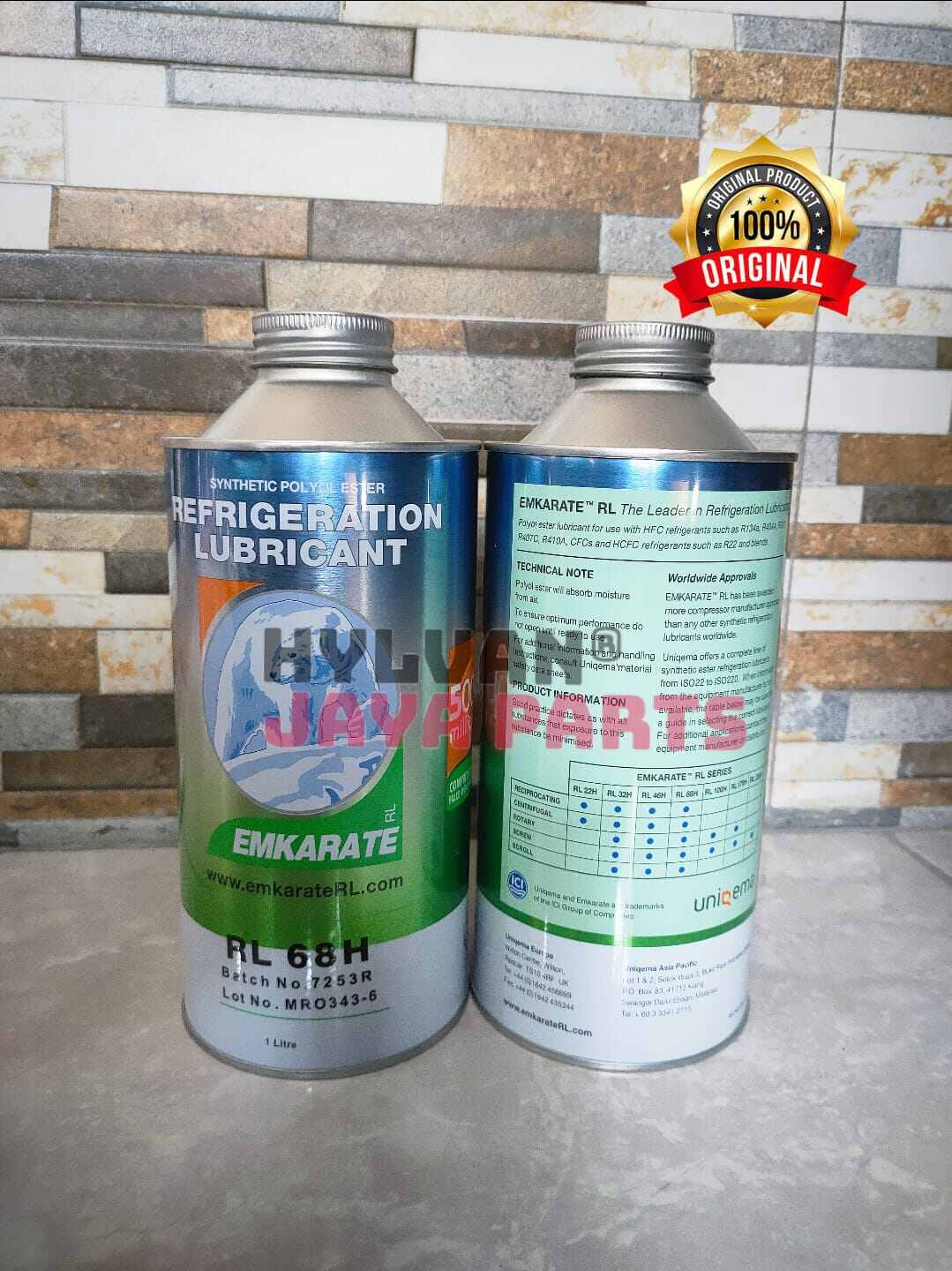 OLI KOMPRESOR AC MOBIL KEMASAN 1 LITER EMKARATE ORIGINAL | Lazada Indonesia