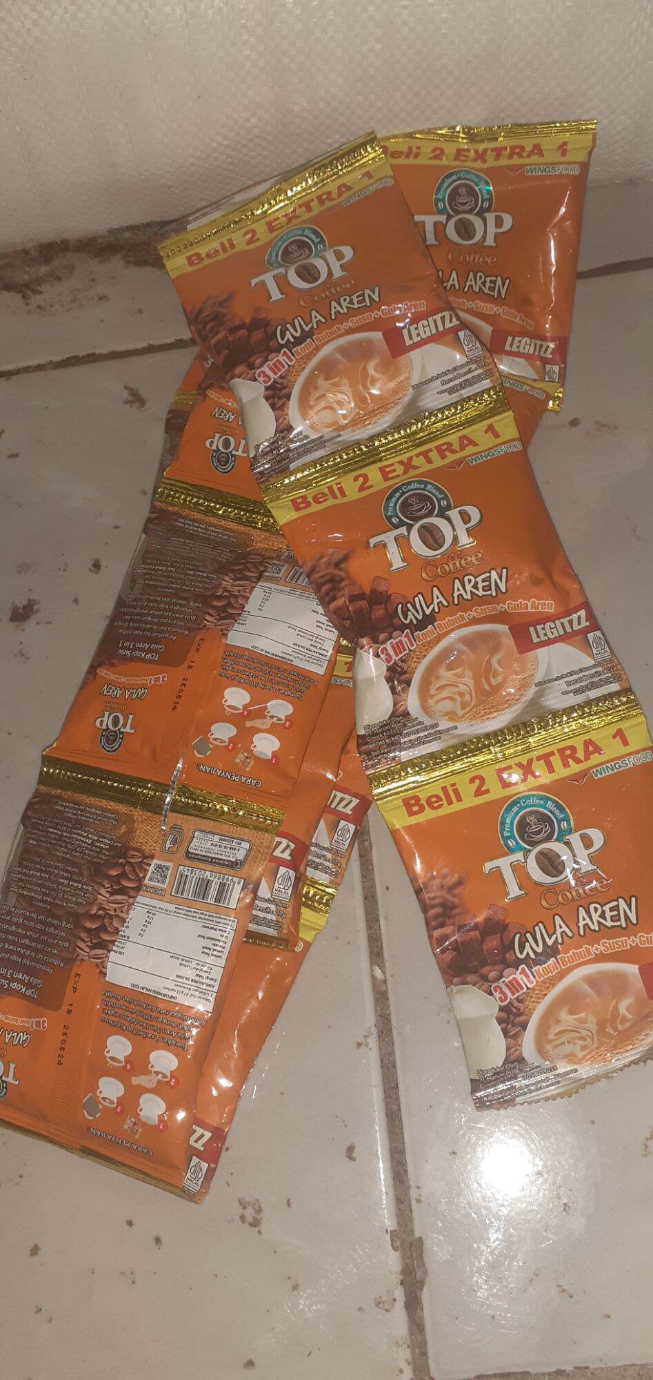 top coffe gula aren legitz 27g isi 15pcs | Lazada Indonesia