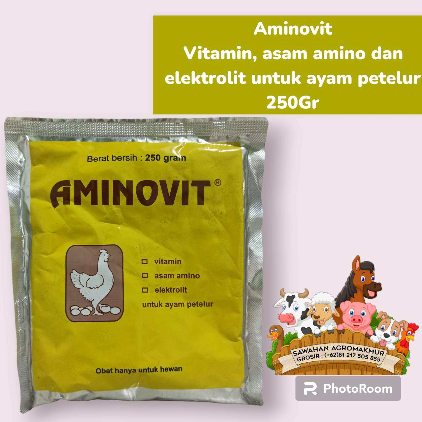 AMINOVIT 250 gram Vitamin asam amino Unggas Ayam Petelur Medion | Lazada Indonesia