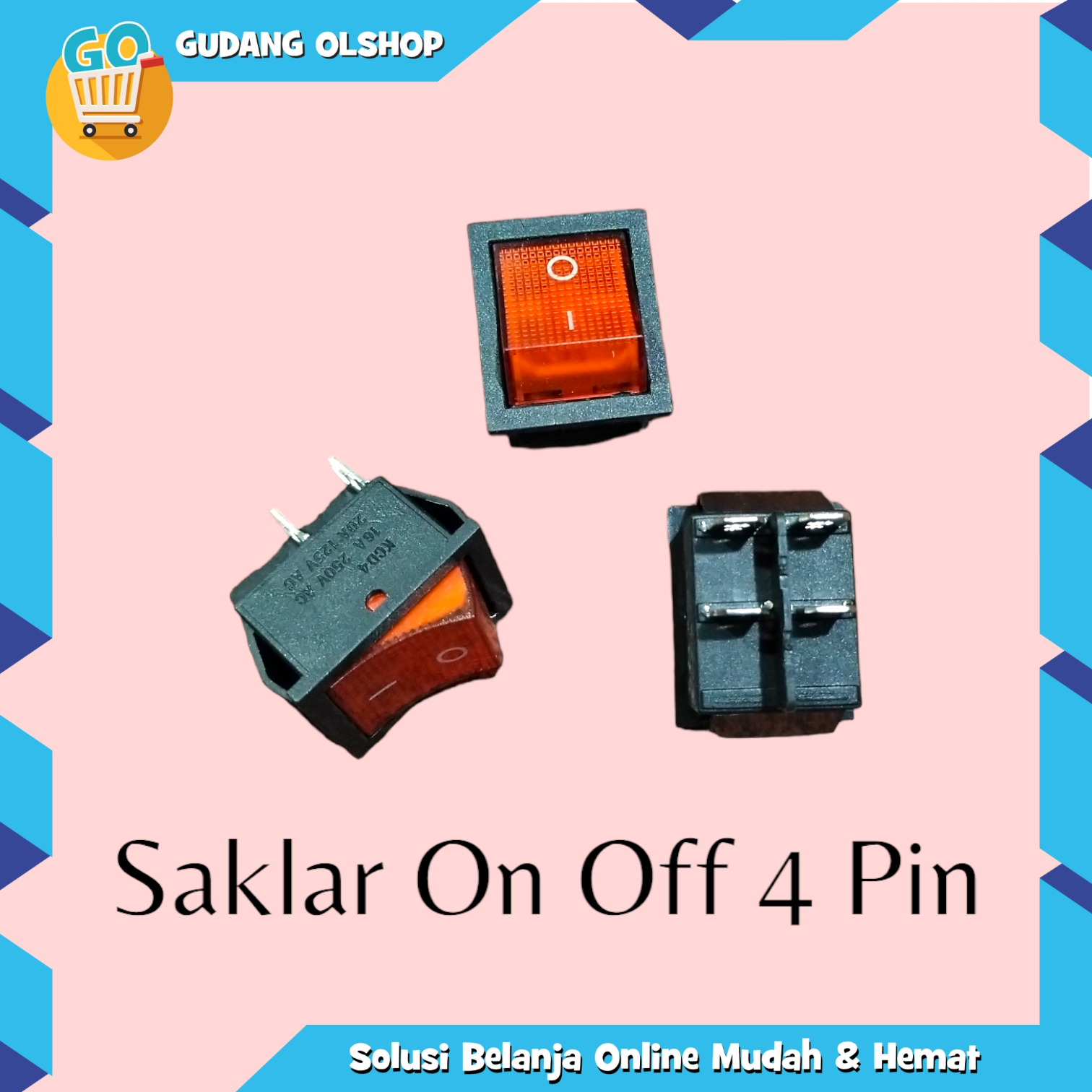 Saklar Switch On Off Kotak Besar 4 Kaki | Lazada Indonesia