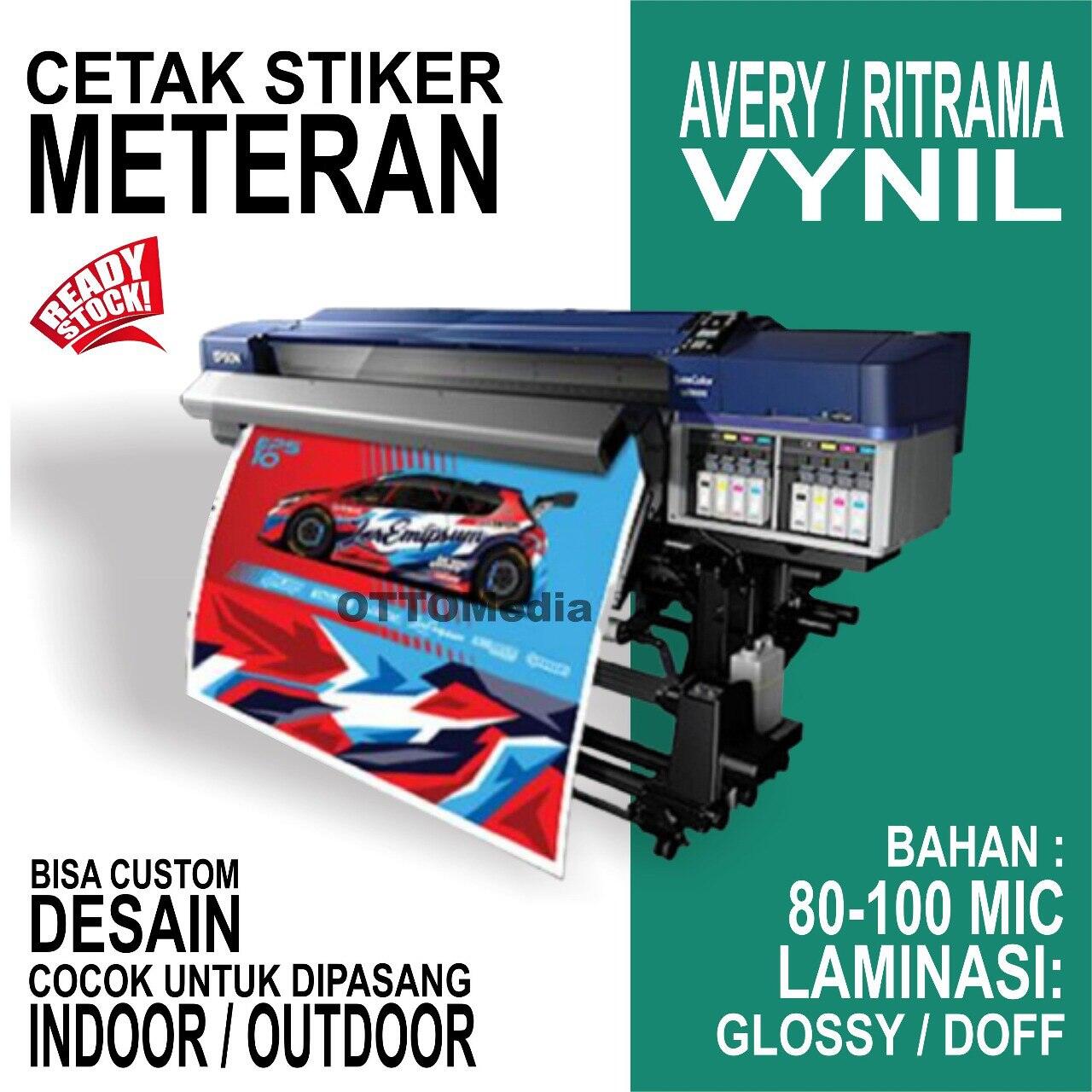 Cetak Stiker Vinyl Meteran Stiker Putih Stiker Decal Custom Murah ...