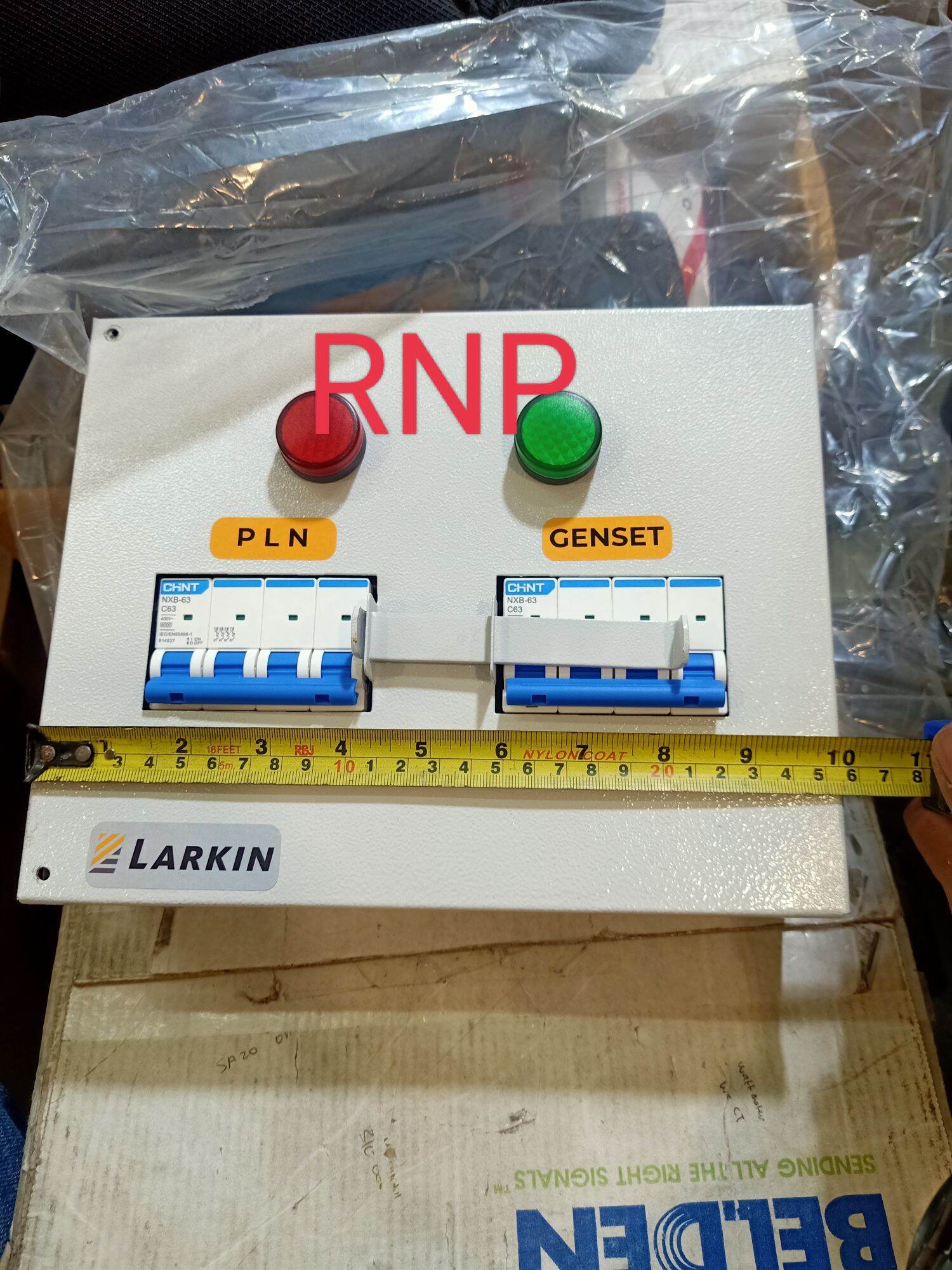 panel interlock PLN GENSET manual 4 pole 63Amper chint larkin | Lazada ...