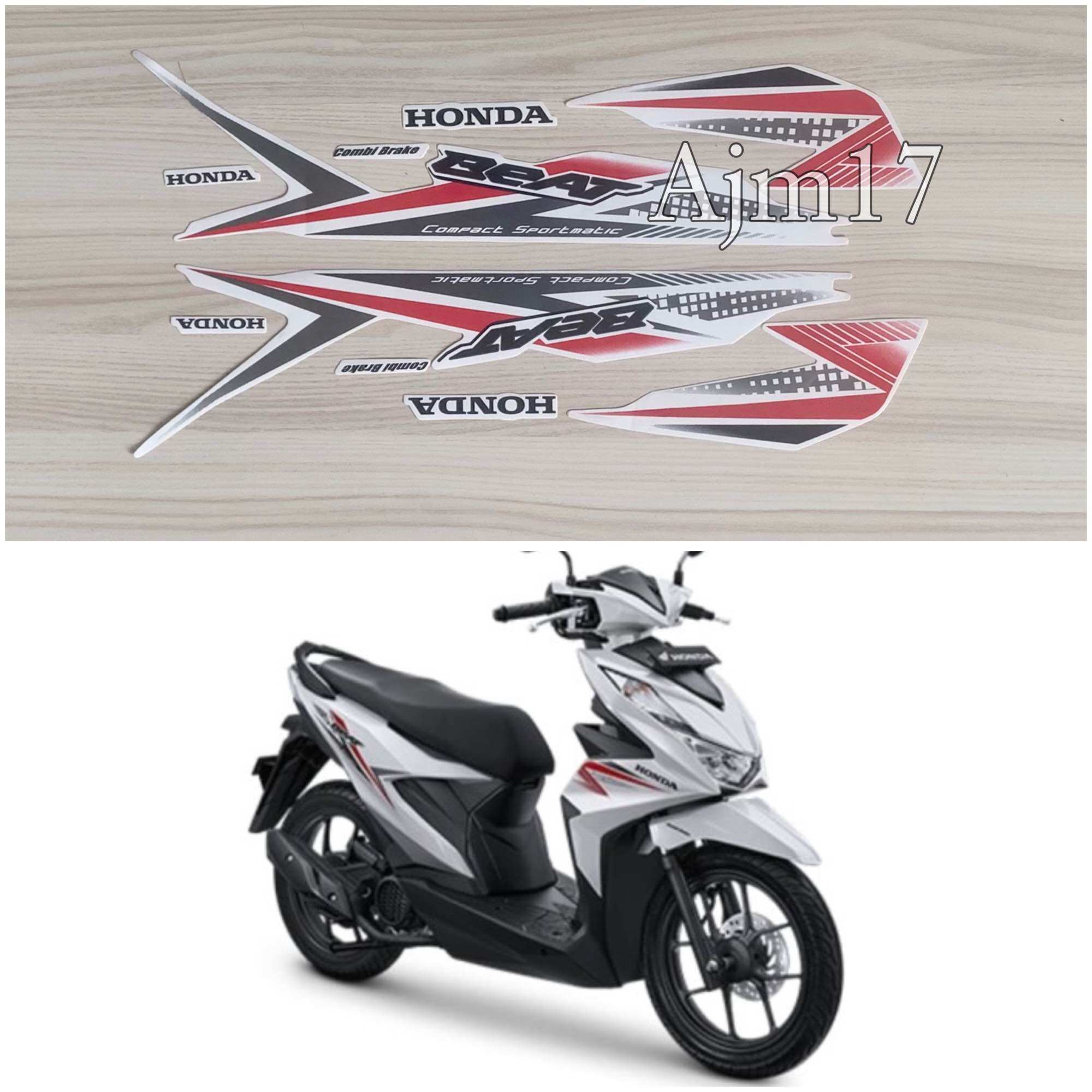 STIKER STRIPING MOTOR BEAT 2020 PUTIH | Lazada Indonesia