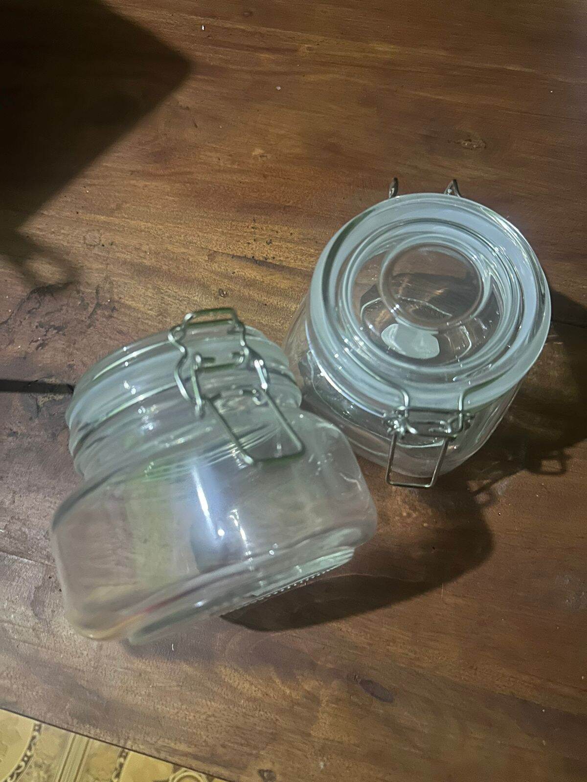 Toples kaca atau jar vacum bening tutup kedap udara 600ml uk 10X10,5cm ...