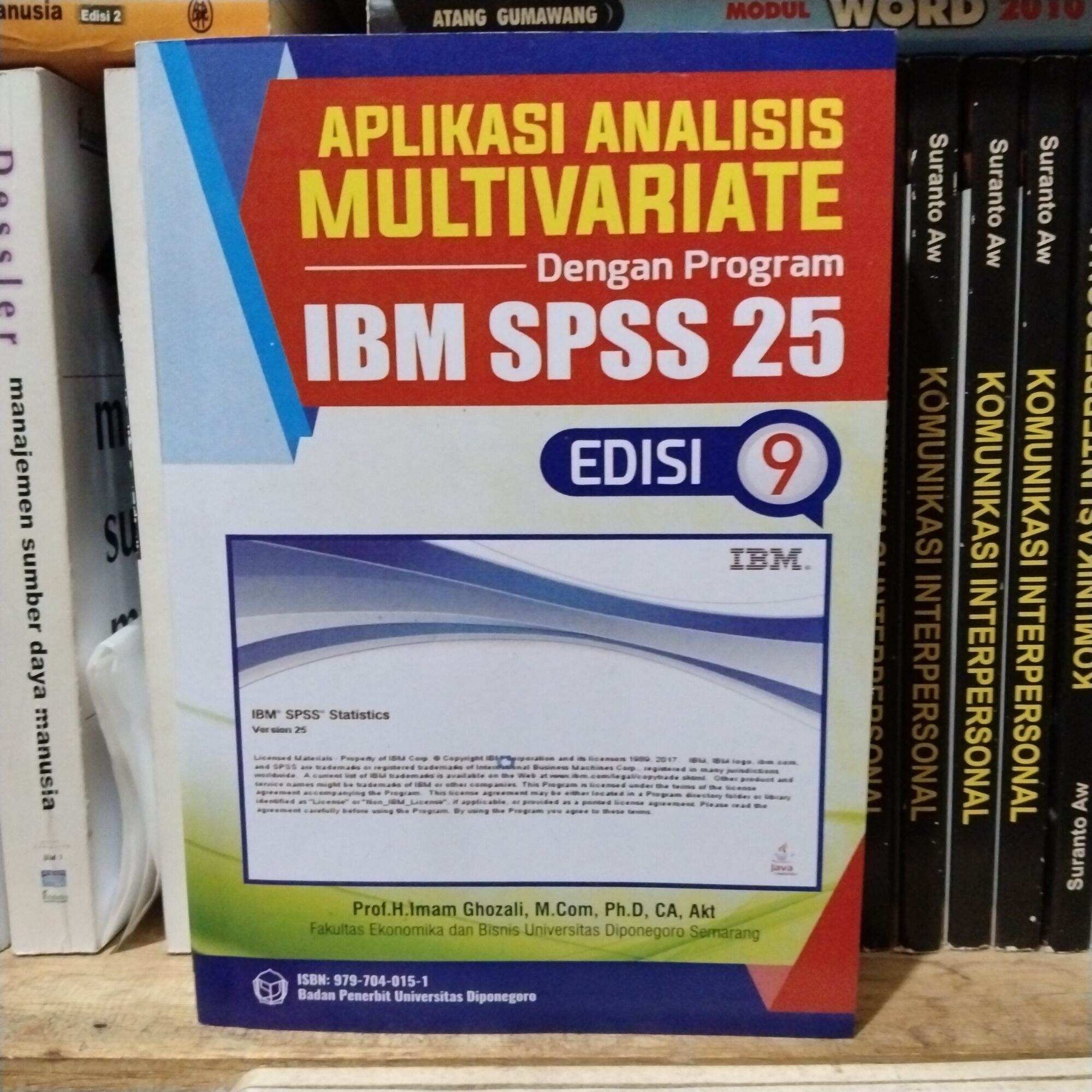 Buku Aplikasi Analisis Multivariate dengan Program IBM SPSS 25 edisi 9 | Lazada Indonesia