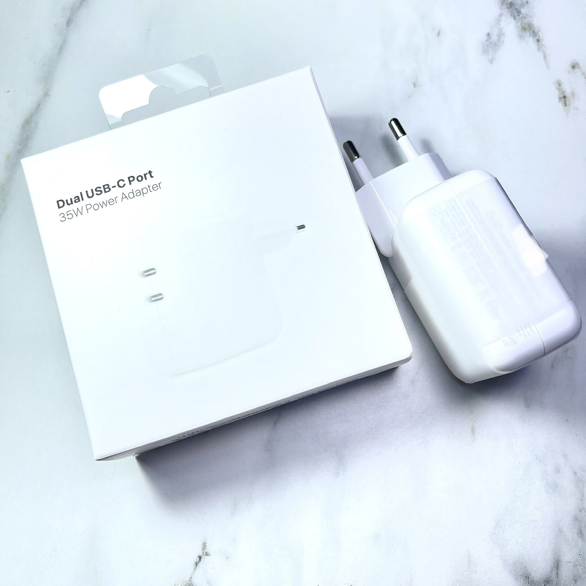 Adaptor Dual USB-C Charger iP 35W iPd Pro iP 13 Pro Max iP 14 Pro MAx ...