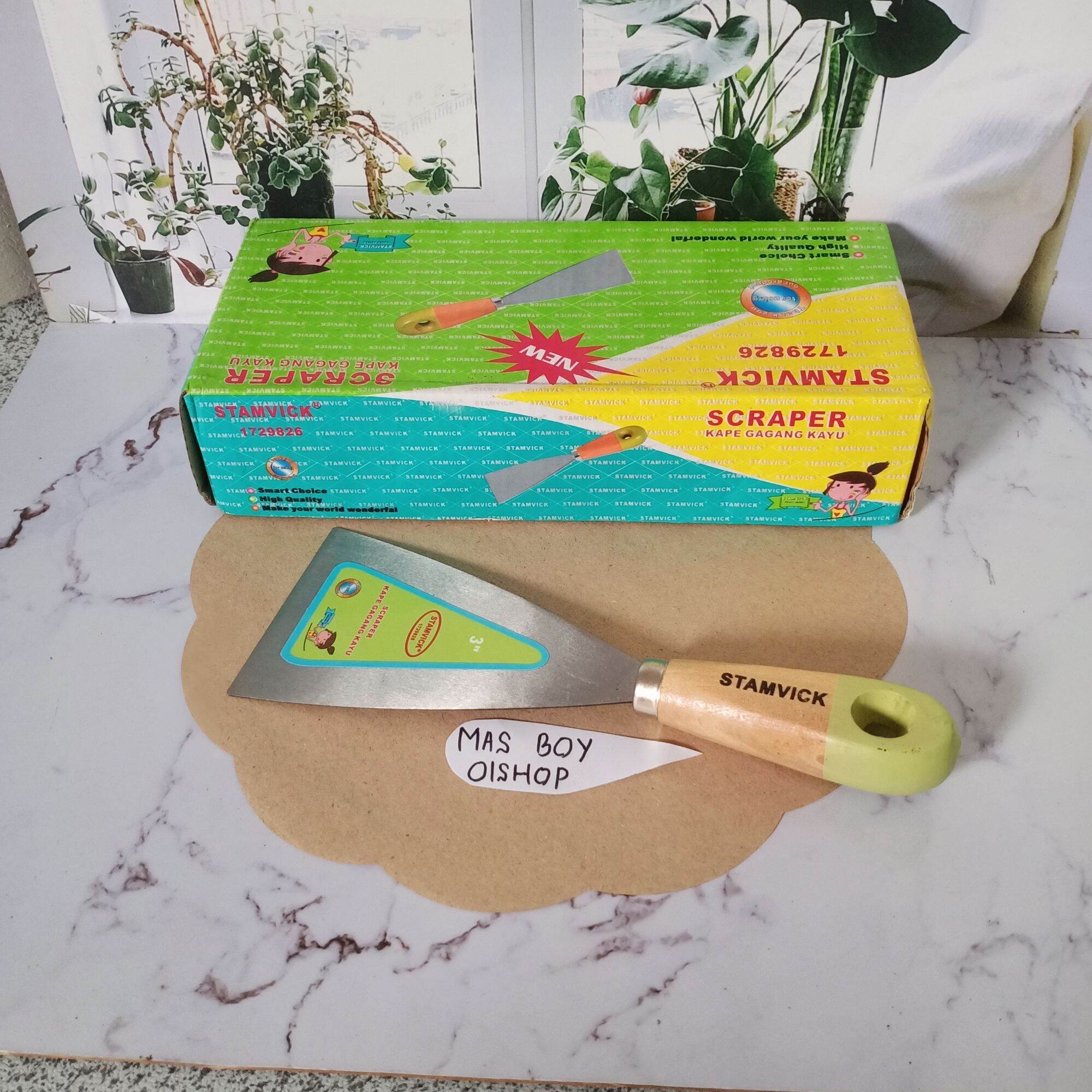 Kape Spatula Segitiga Stainless 3 inch / Scraper Martabak Roti Bakar ...