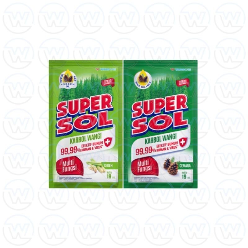Supersol Karbol 19ml × 12 Sachet-PROMO SUPERSOL KARBOL WANGI / SACHET 1 ...