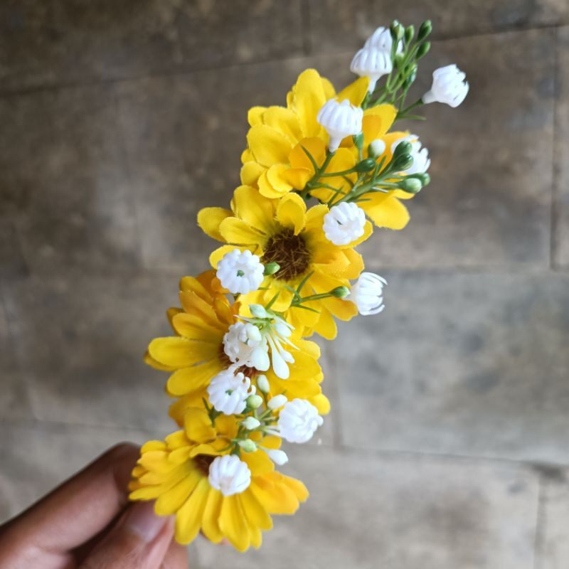 SEMANGGI KRISAN BALI HAIRDO FLOWER BUNGA RAMBUT PENGANTIN HIASAN RAMBUT ...