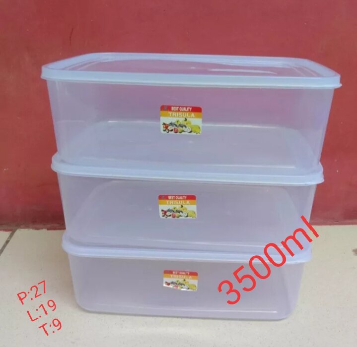 toples donat/kotak donat/box serbaguna/bok plastik 3500ml/termurah ...