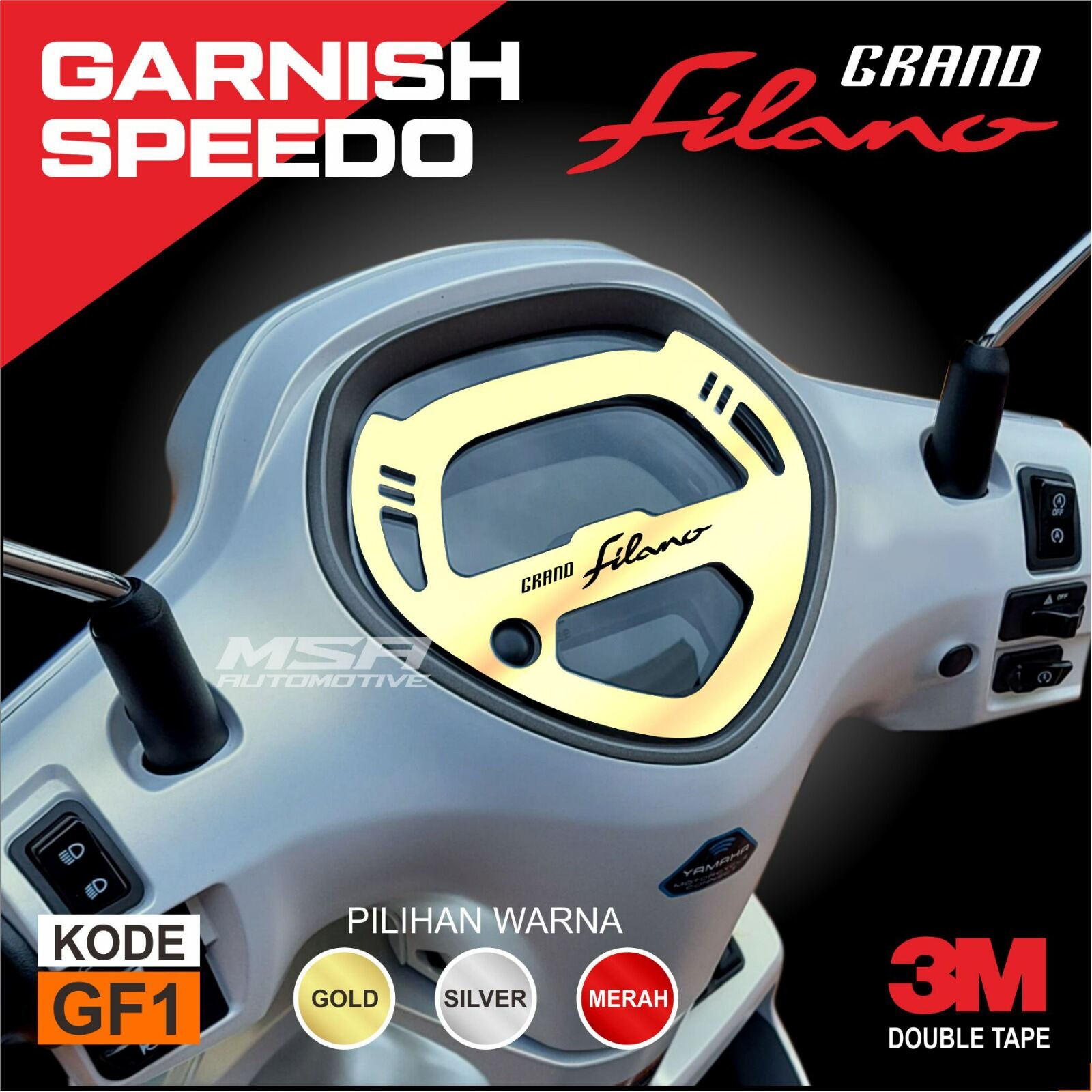 Garnish Speedometer grand Filano/ pelindung Speedo Yamaha filano ...