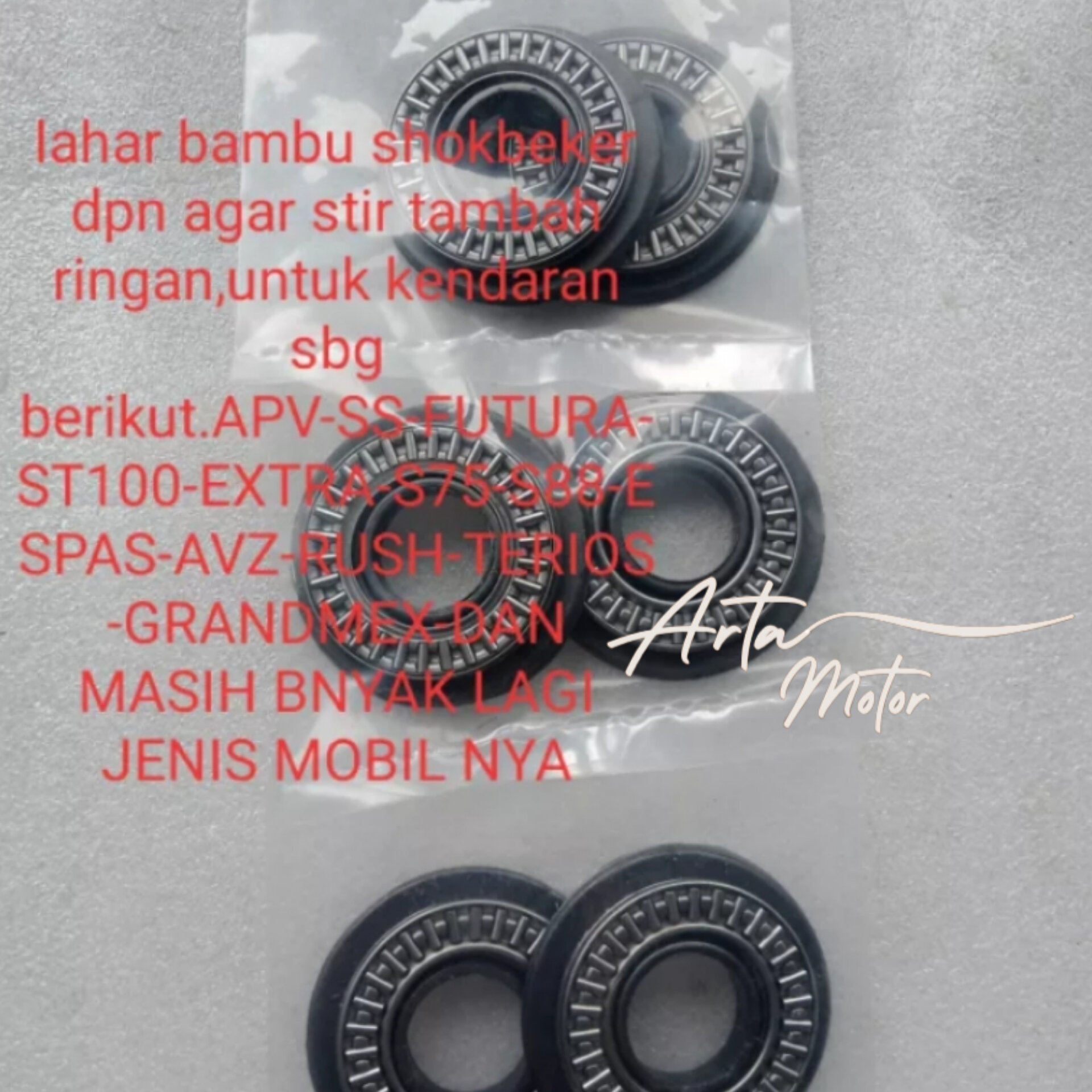 LAHER BEARING MODEL BAMBU UNTUK SHOCK KANAN DAN KIRI (AGAR STIR JADI ...