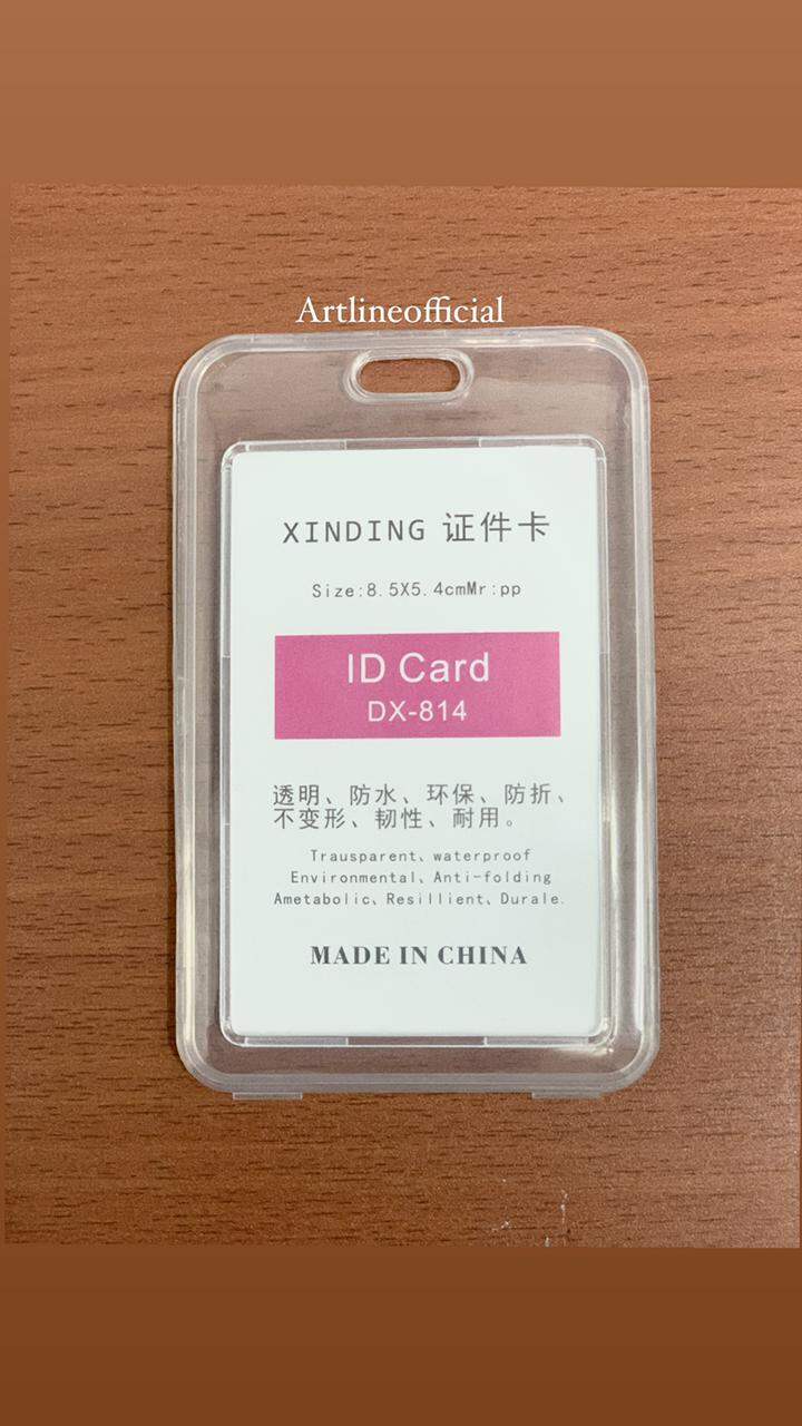 Case ID Card| Tempat ID card| Frame ID card tutup transparan bening ...