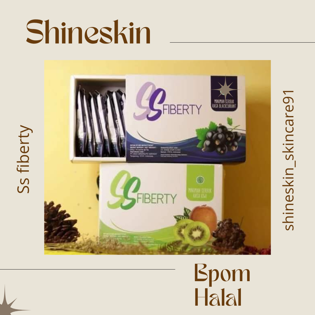 SHINESKIN SS FIBERTY , MINUMAN DETOKS LEMAK PELANGSING TUBUH BPOM ORI ...
