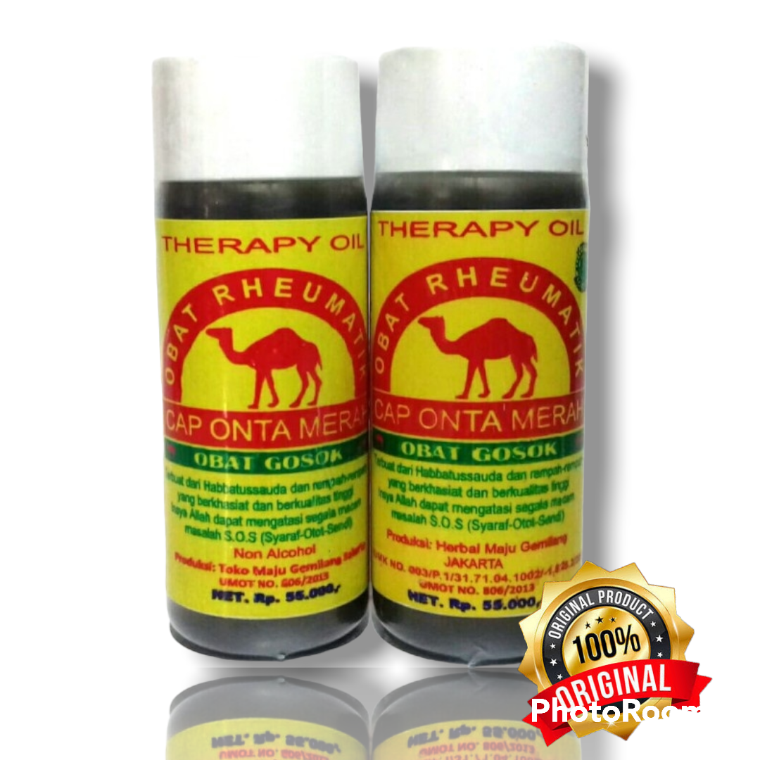 paket 3 botol minyak gosok cap onta merah obat keseleo dan pegal linu ...