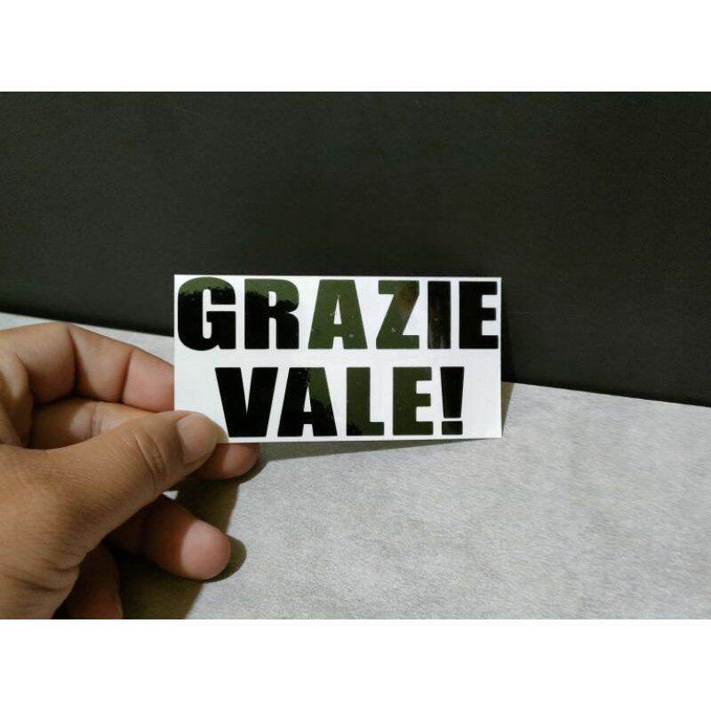 sticker GRAZIE VALE sticker vr46 cutting uk 10x5cm | Lazada Indonesia